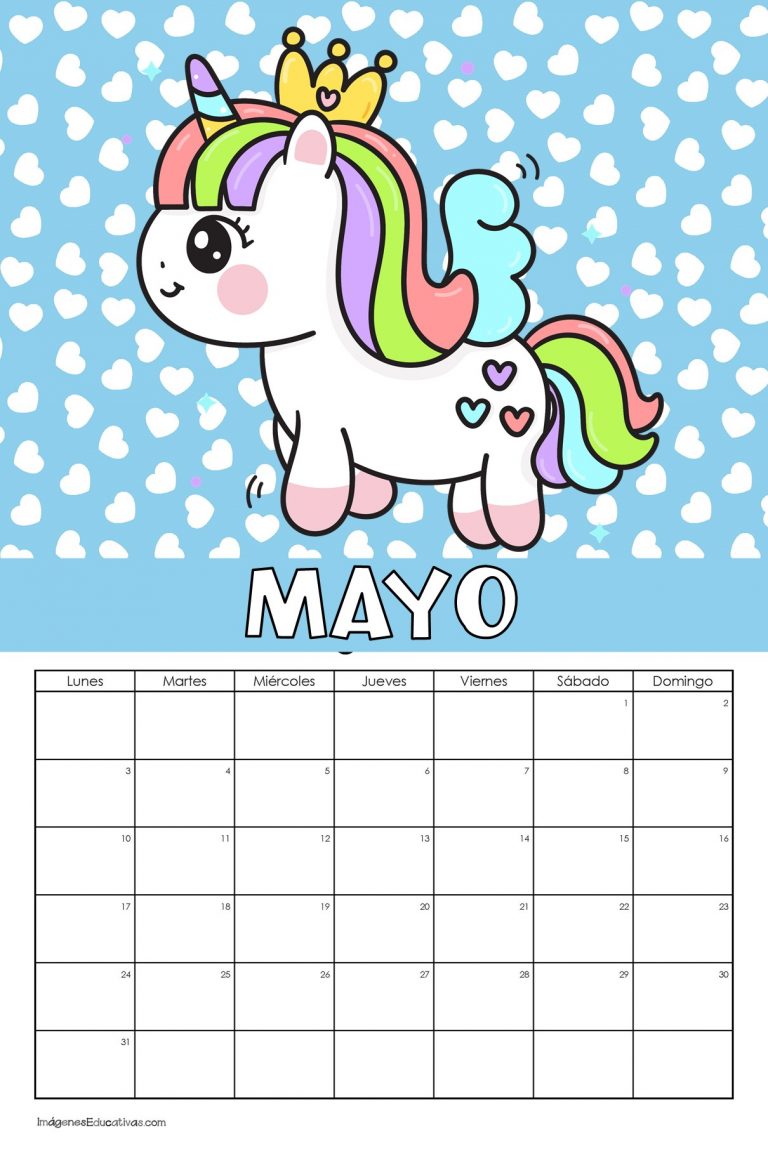 CALENDARIO DE UNICORNIOS 2021 - Imagenes Educativas
