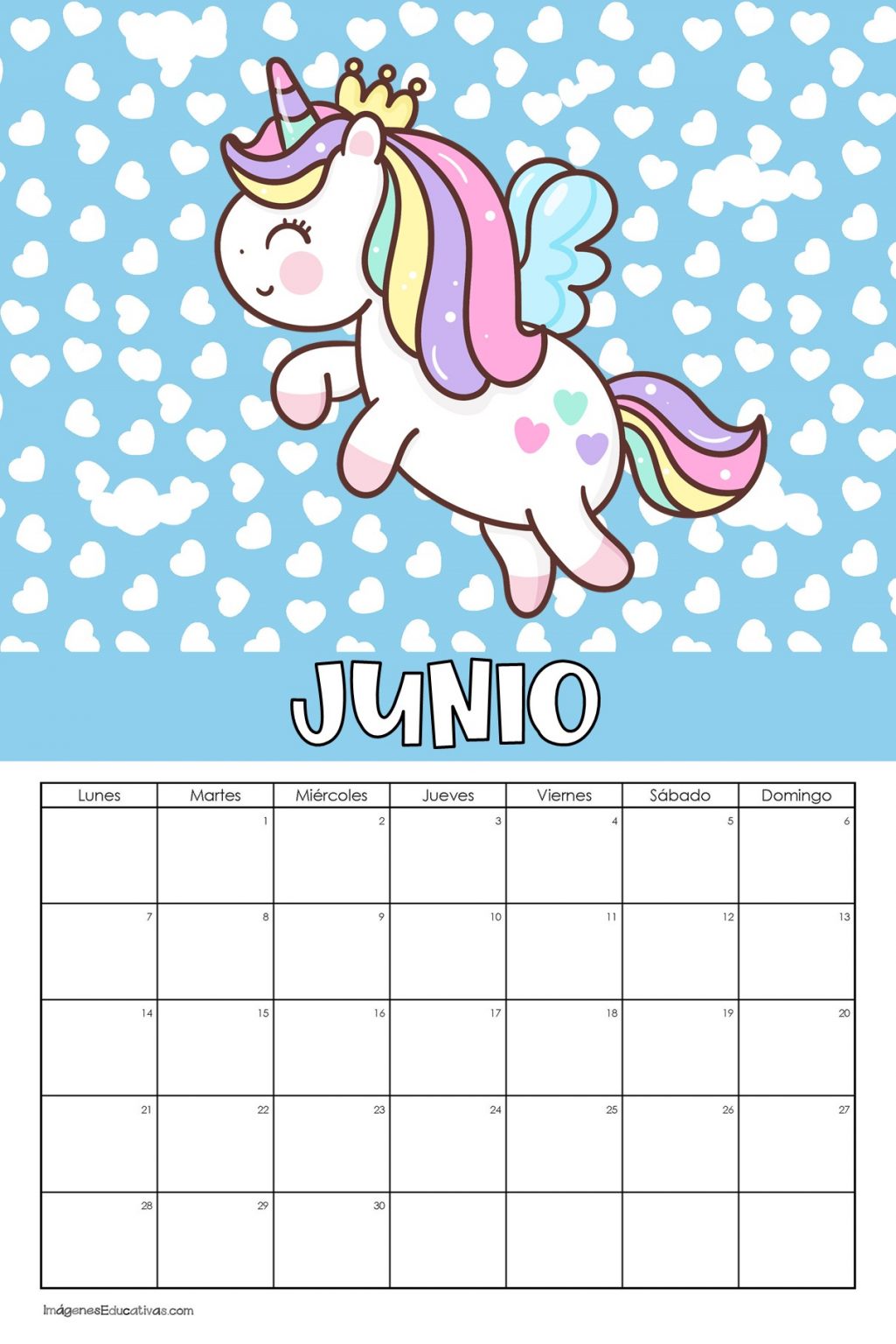 CALENDARIO DE UNICORNIOS 2021 - Imagenes Educativas