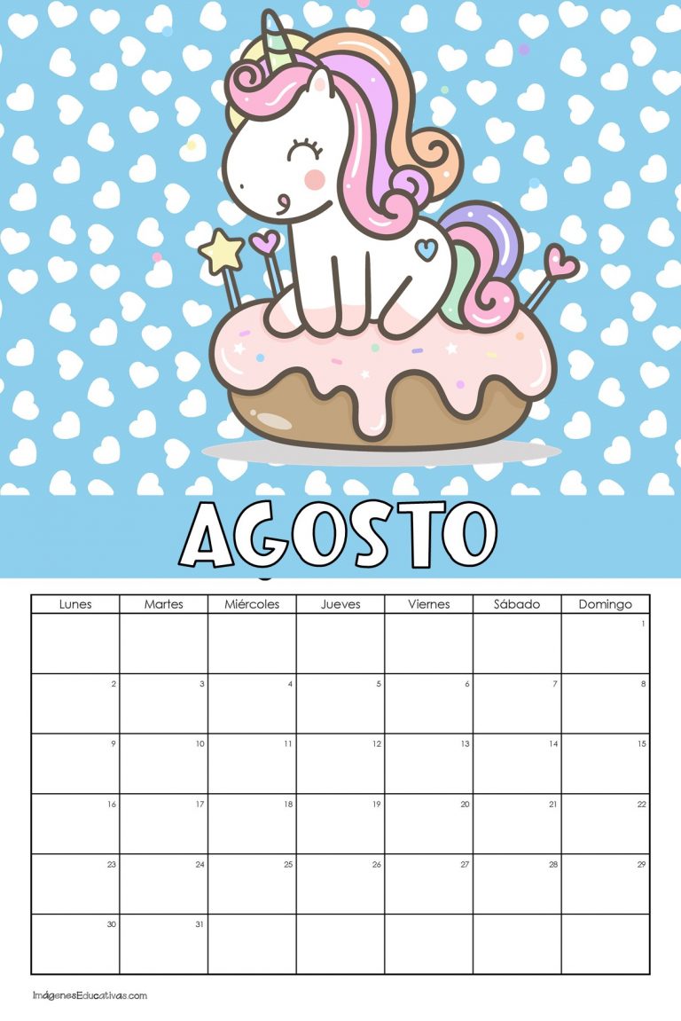 CALENDARIO DE UNICORNIOS 2021 - Imagenes Educativas