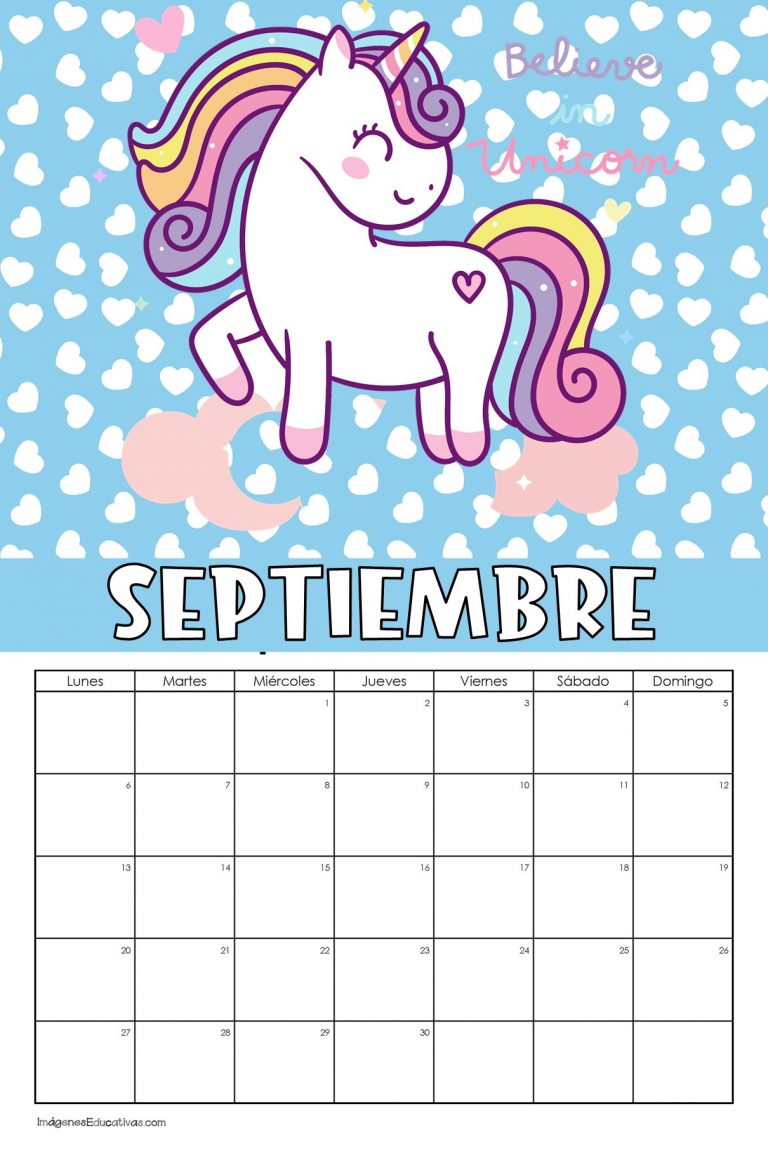 CALENDARIO DE UNICORNIOS 2021 - Imagenes Educativas
