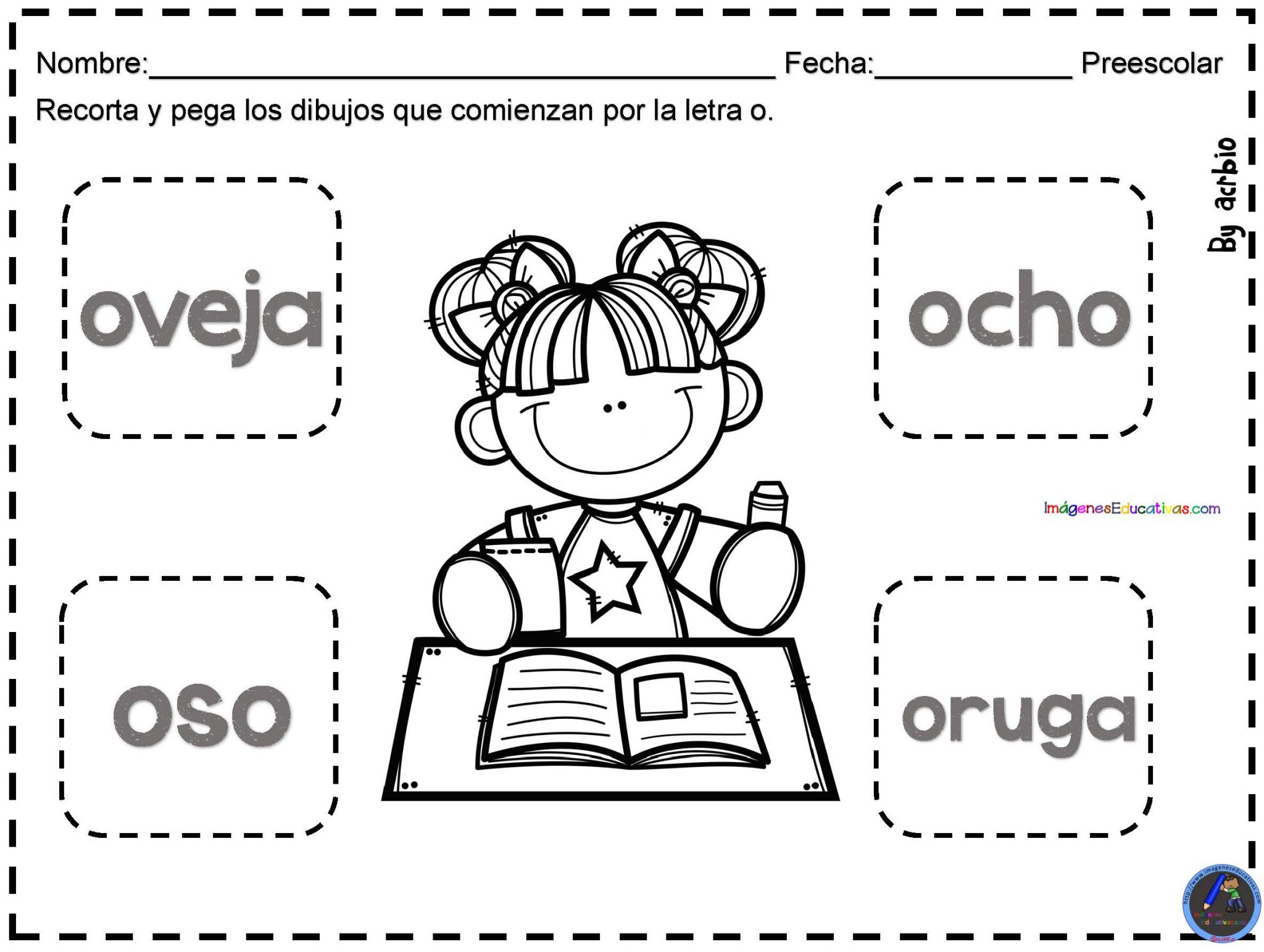 CUADERNO PARA PREESCOLAR VOCALES LETRA O - Imagenes Educativas
