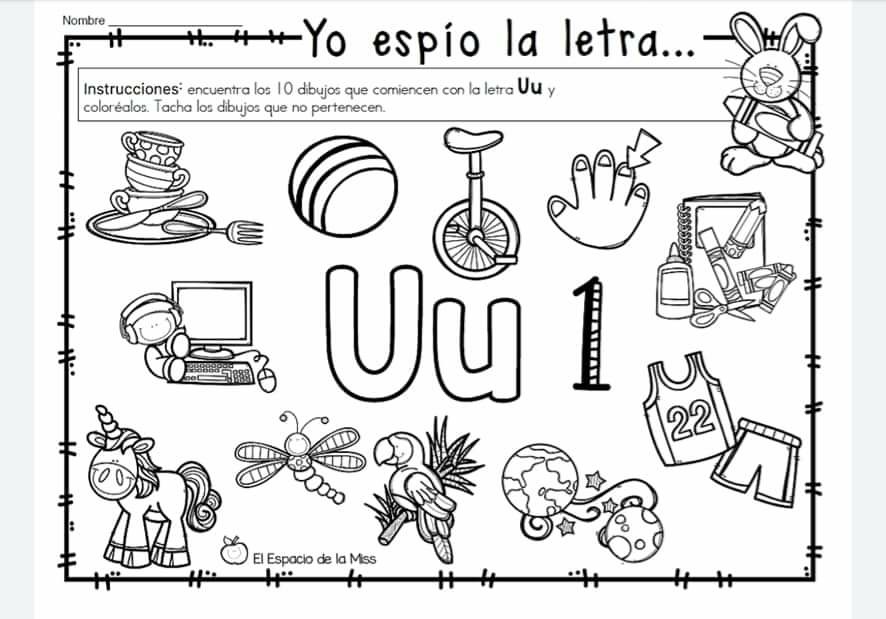 CUADERNO-YO-ESPIO-LA-LETRA-27 - Imagenes Educativas