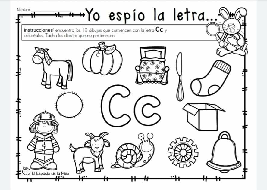 CUADERNO YO ATENCIÓN Y LECTURA "YO ESPÍO LA LETRA - Imagenes Educativas