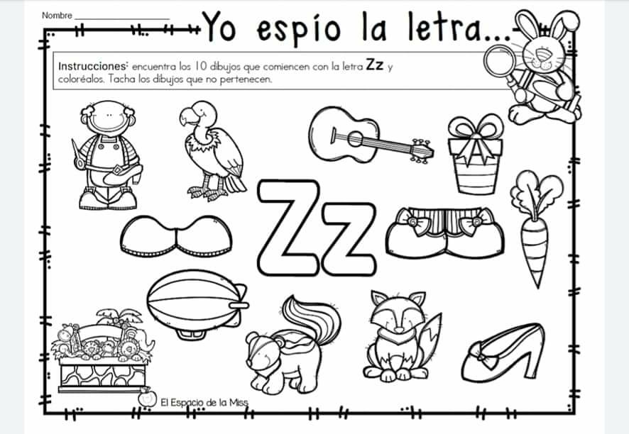 CUADERNO-YO-ESPIO-LA-LETRA-33 - Imagenes Educativas