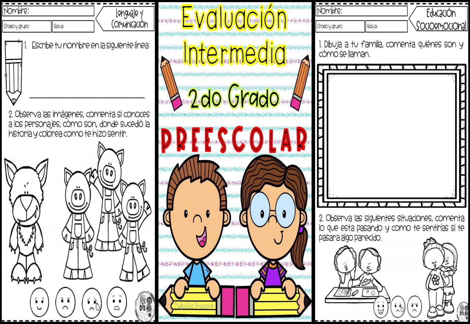 EVALUACIÓN INTERMEDIA PREESCOLAR PORTADA_Página_2 - Imagenes Educativas