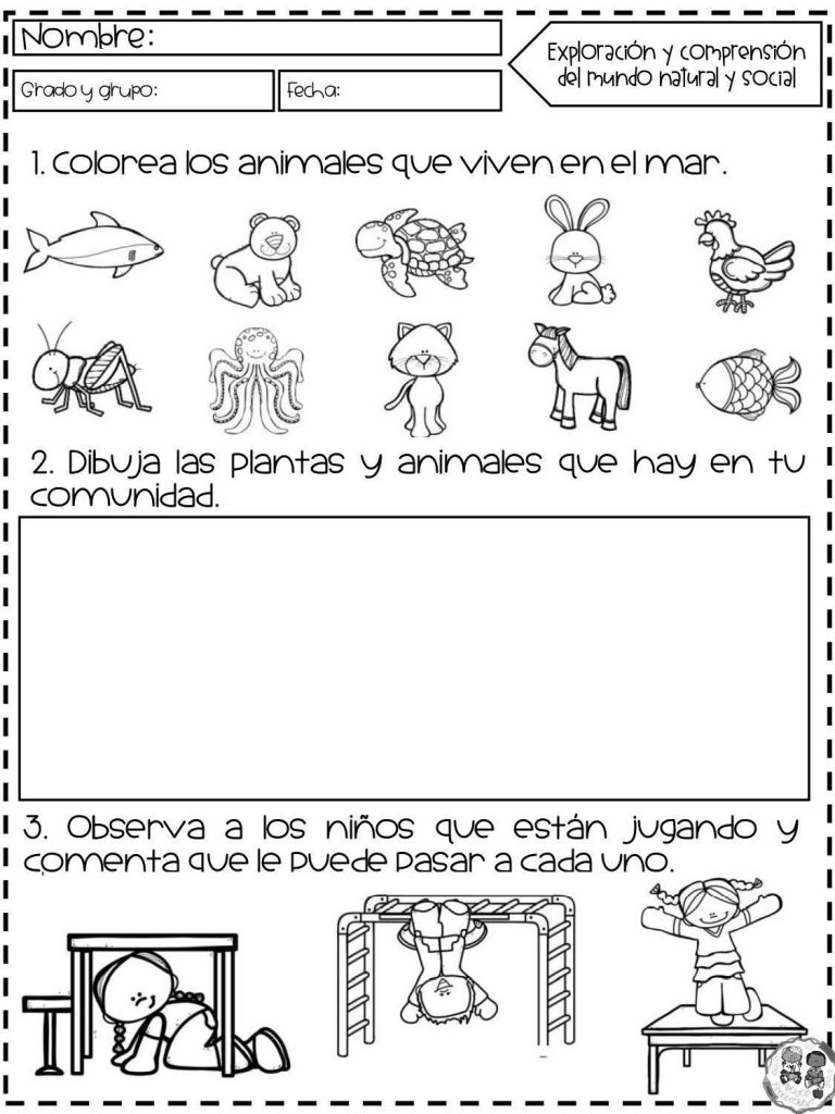 SEGUNDO GRADO PREESCOLAR EVALUACIÓN INTERMEDIA - Imagenes Educativas