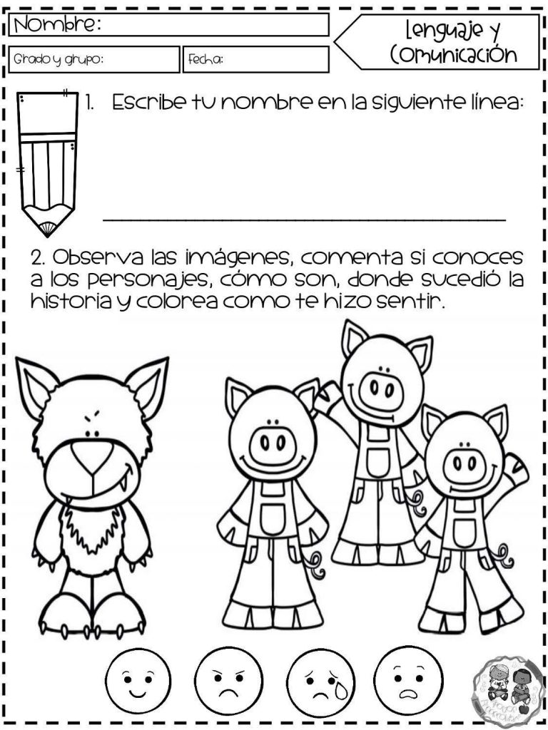 TERCER GRADO PREESCOLAR EVALUACIÓN INTERMEDIA - Imagenes Educativas