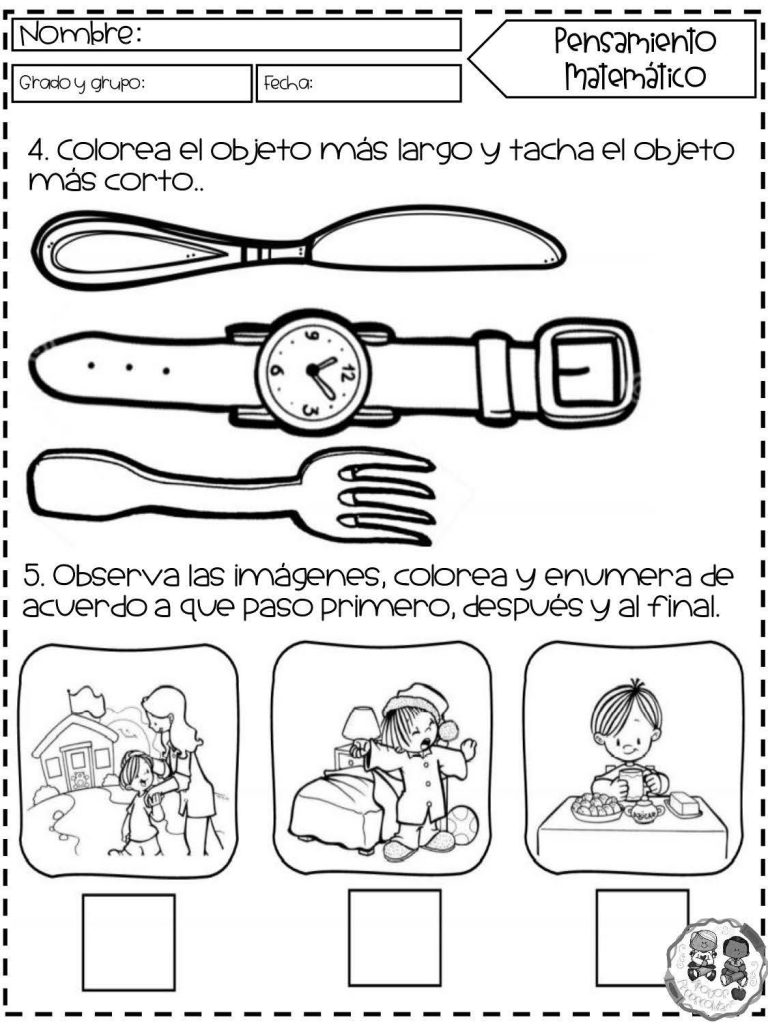 TERCER GRADO PREESCOLAR EVALUACIÓN INTERMEDIA - Imagenes Educativas