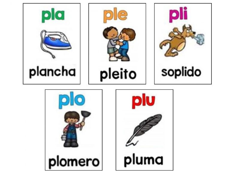 LOTERÍA DE SÍLABAS TRABADAS - Imagenes Educativas
