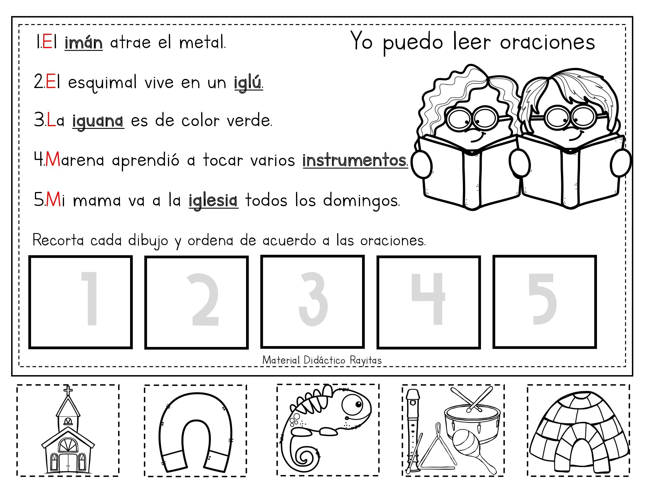 YO PUEDO LEER ORACIONES - Imagenes Educativas