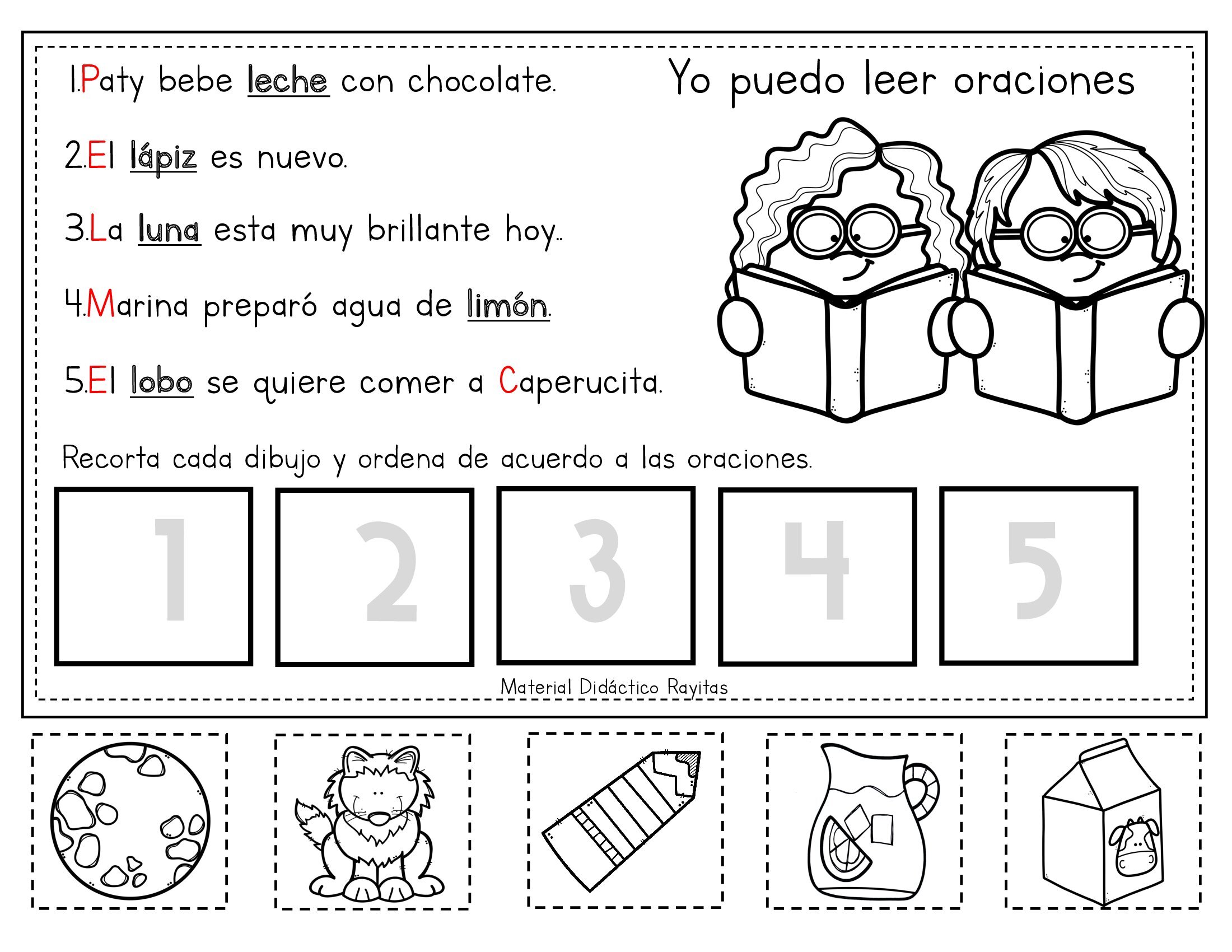 YO PUEDO LEER ORACIONES - Imagenes Educativas