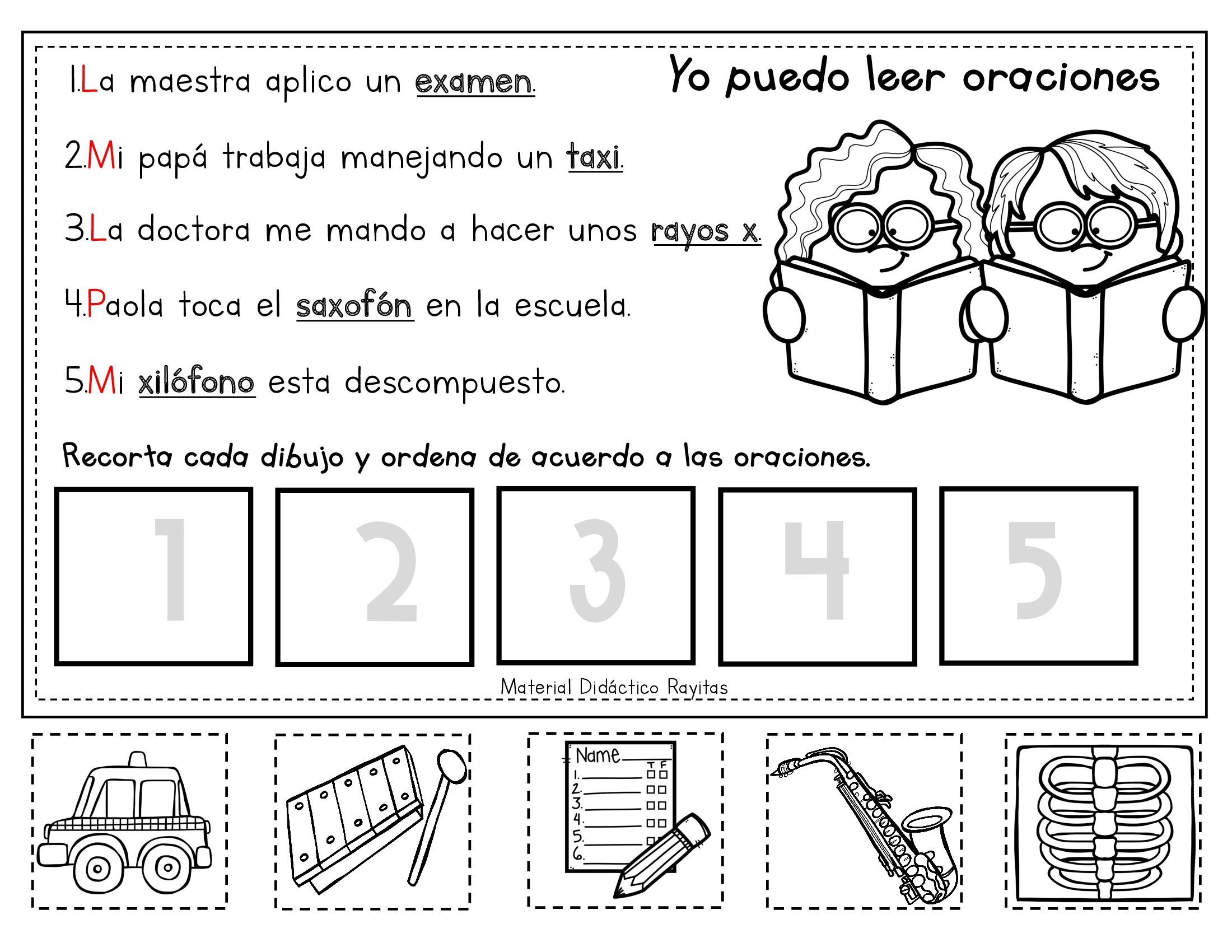 YO PUEDO LEER ORACIONES – Imagenes Educativas