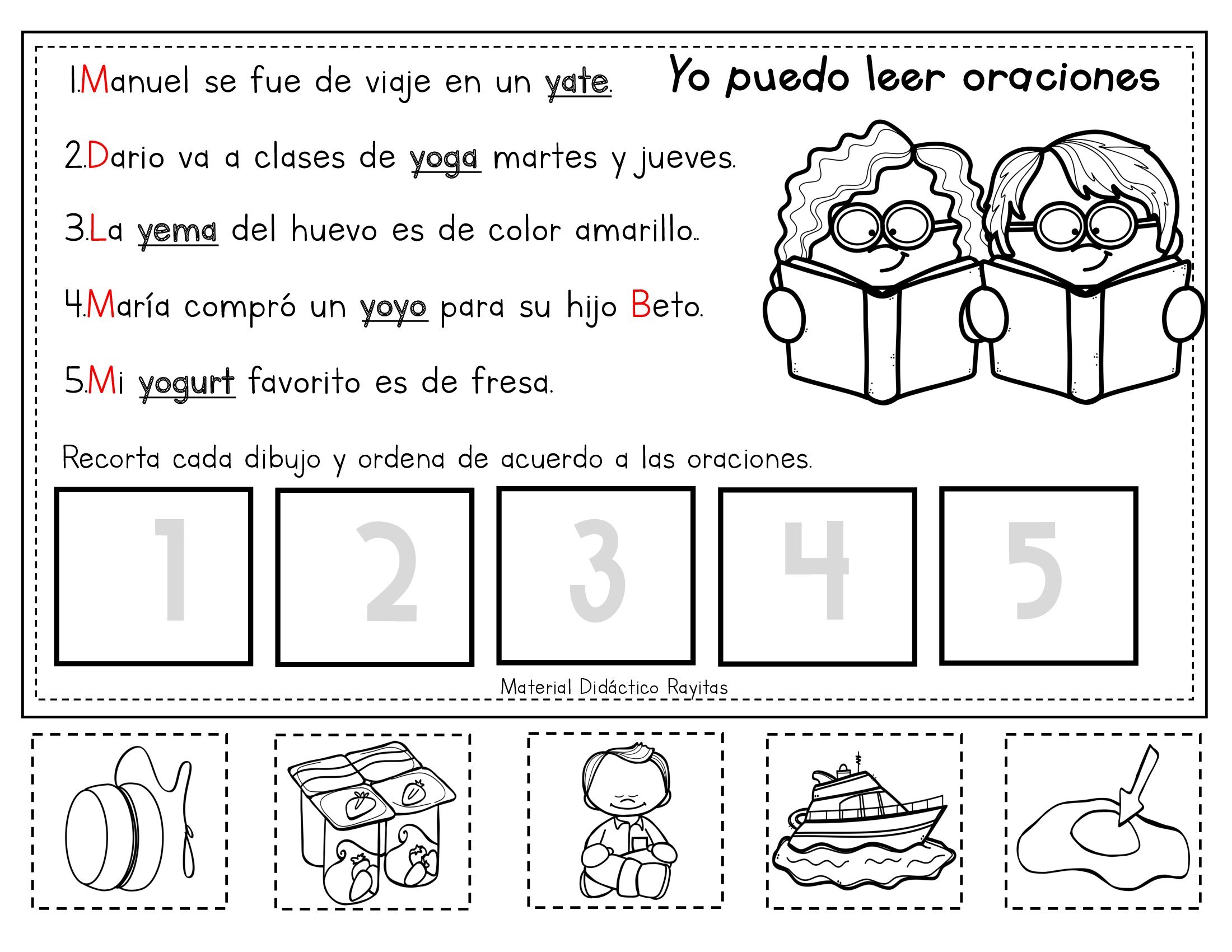YO PUEDO LEER ORACIONES – Imagenes Educativas