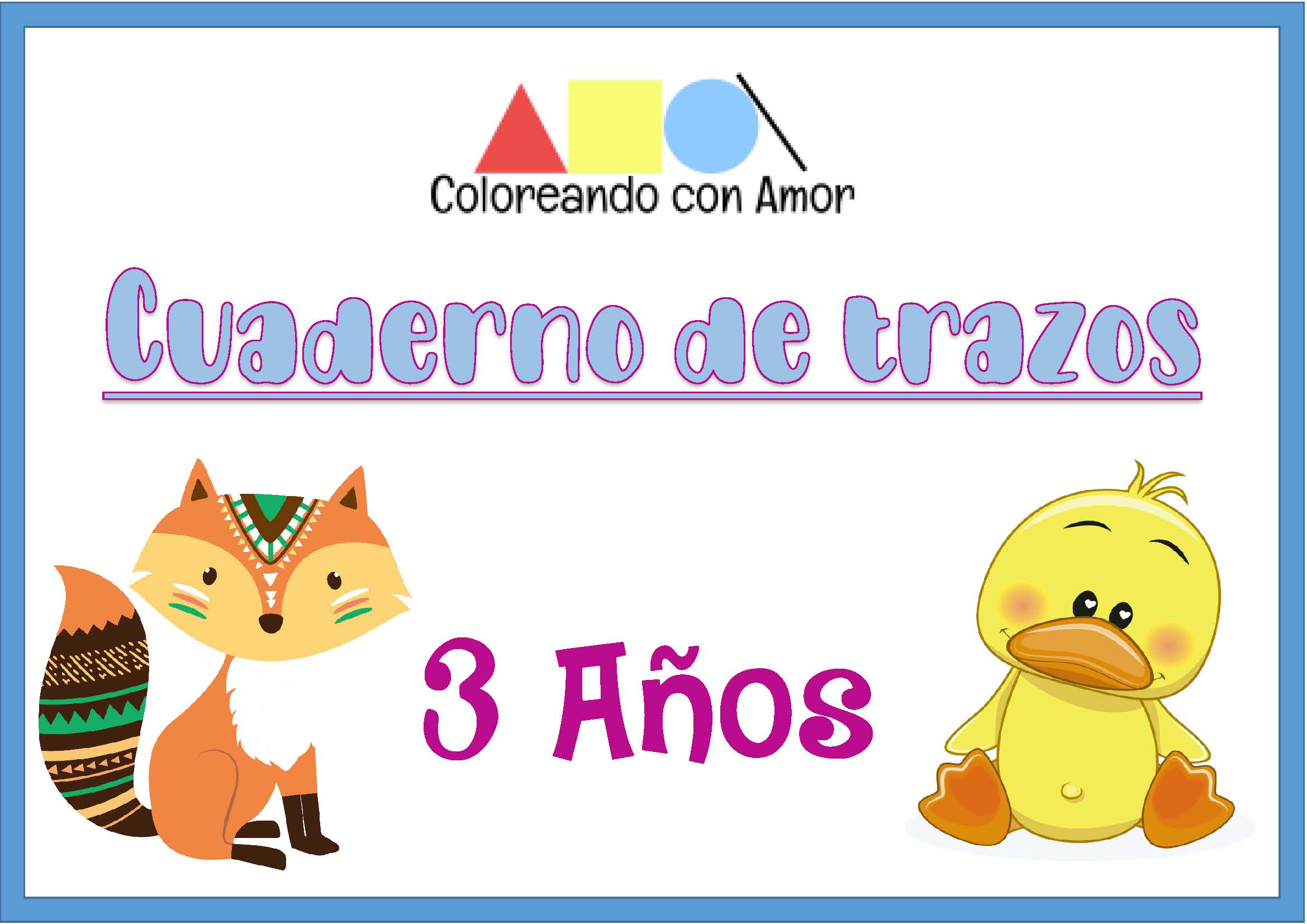 Trazos 3 Años Página 01 Imagenes Educativas