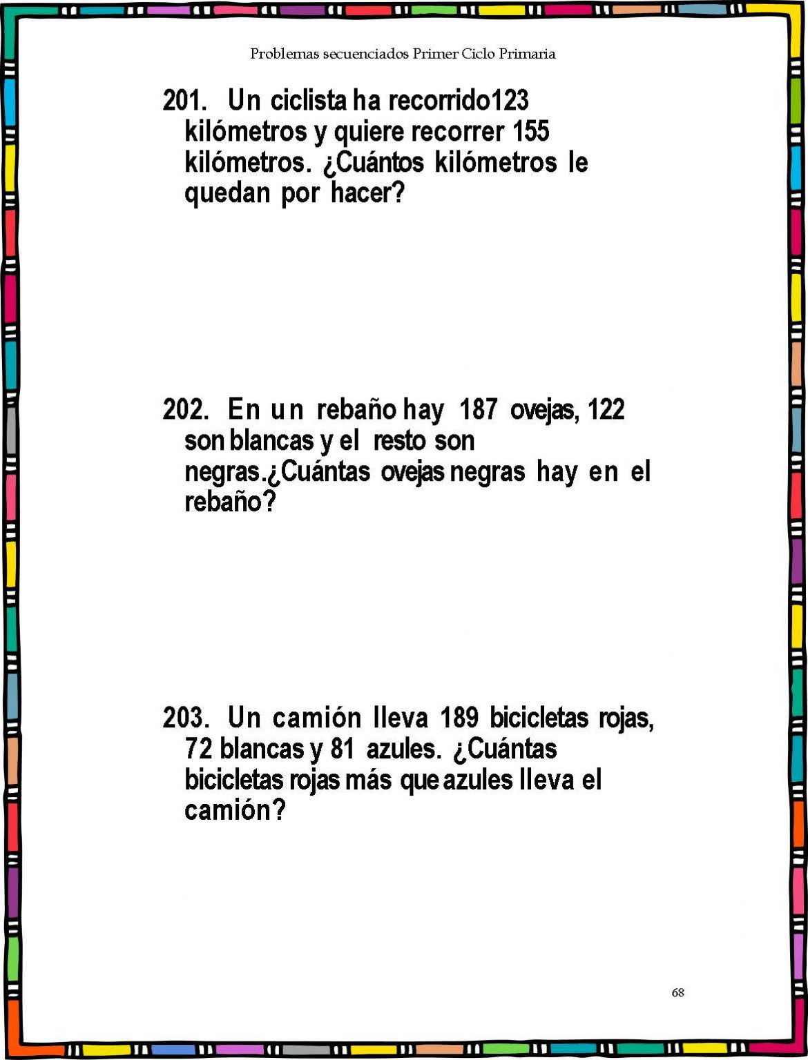 PRIMER GRADO CUADERNO DE PROBLEMAS MATEMÁTICOS - Imagenes Educativas