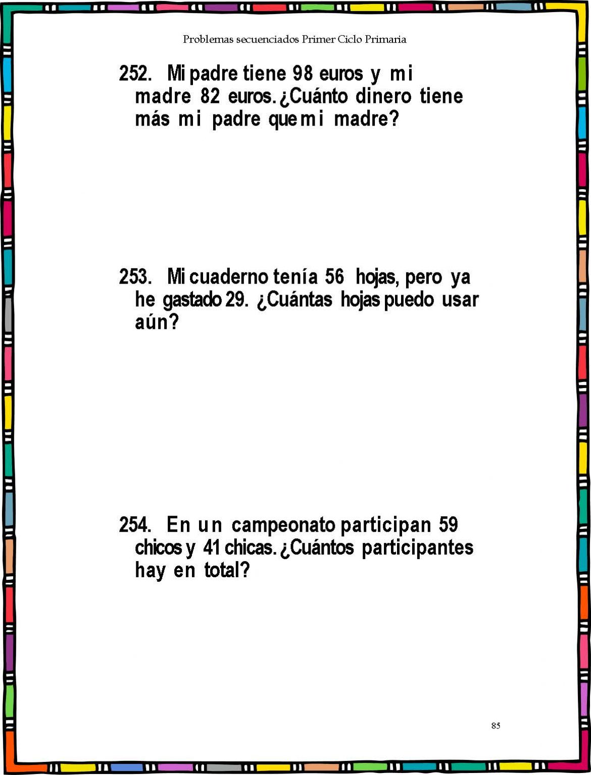 SEGUNDO GRADO CUADERNO DE PROBLEMAS MATEMÁTICOS - Imagenes Educativas