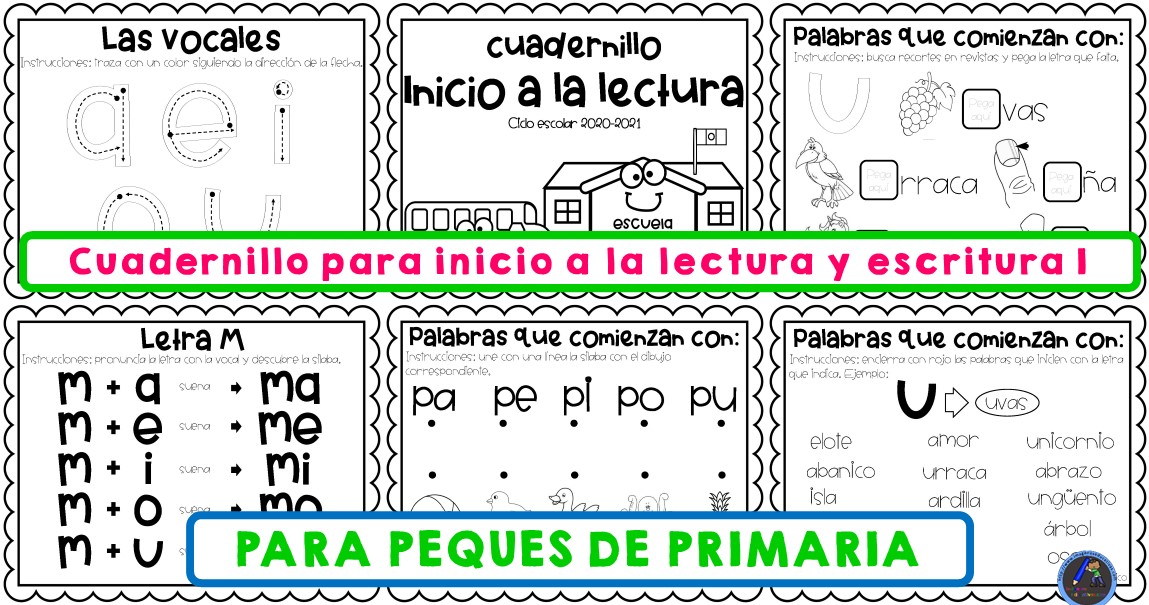 Cuadernillo para inicio a la lectura y escritura 1 - Imagenes Educativas