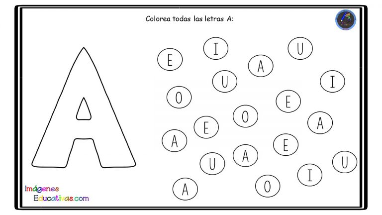 colorear vocales (1) - Imagenes Educativas