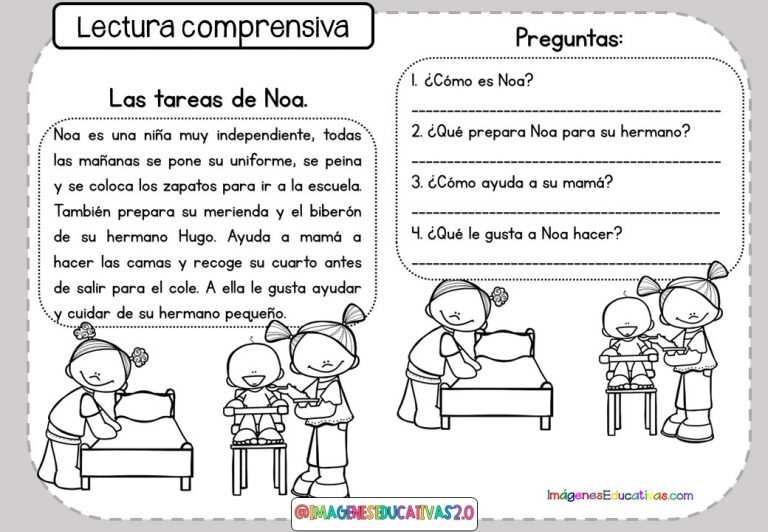 FICHAS DE COMPRENSIÓN LECTORA PARA NIÑOS - Imagenes Educativas