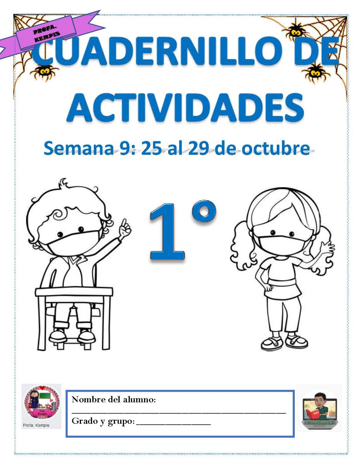 PRIMER GRADO CUADERNO DE REPASO SEMANA 09 DEL 25 al 29 de OCTUBRE ...