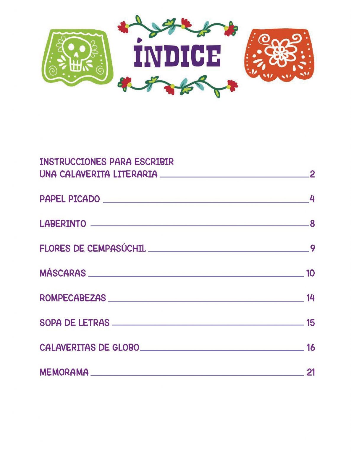 LIBRO DE ACTIVIDADES PARA EL DÍA DE MUERTOS - Imagenes Educativas