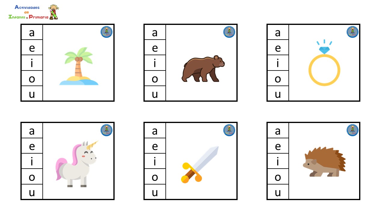 ACTIVIDAD PDF PARA TRABAJAR LA CONCIENCIA FONOLÓGICA DE LAS VOCALES ...