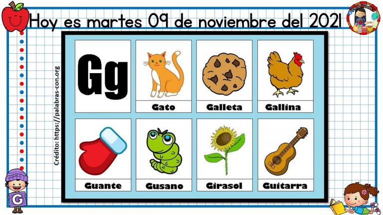 CUADERNO PARA REPASAR SÍLABAS DIRECTAS LETRA G SEMANA DEL 8 AL 12 DE ...