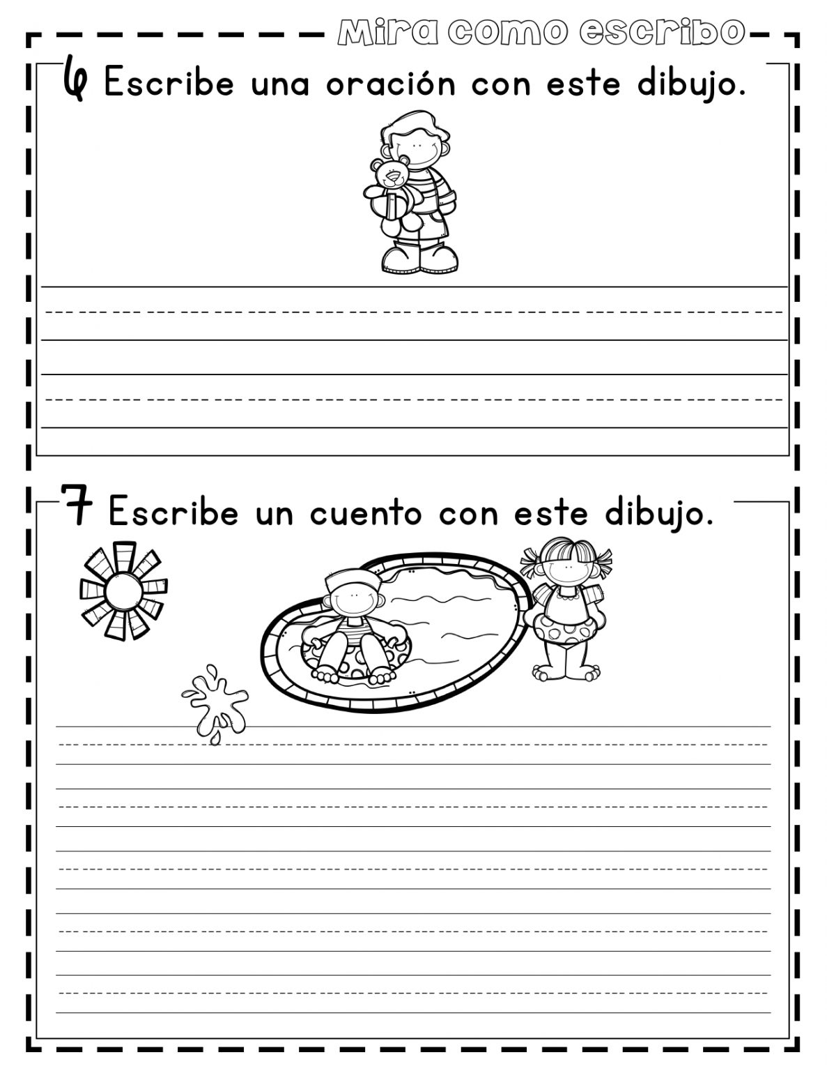 MIRA COMO ESCRIBO MIRA COMO LEO - Imagenes Educativas