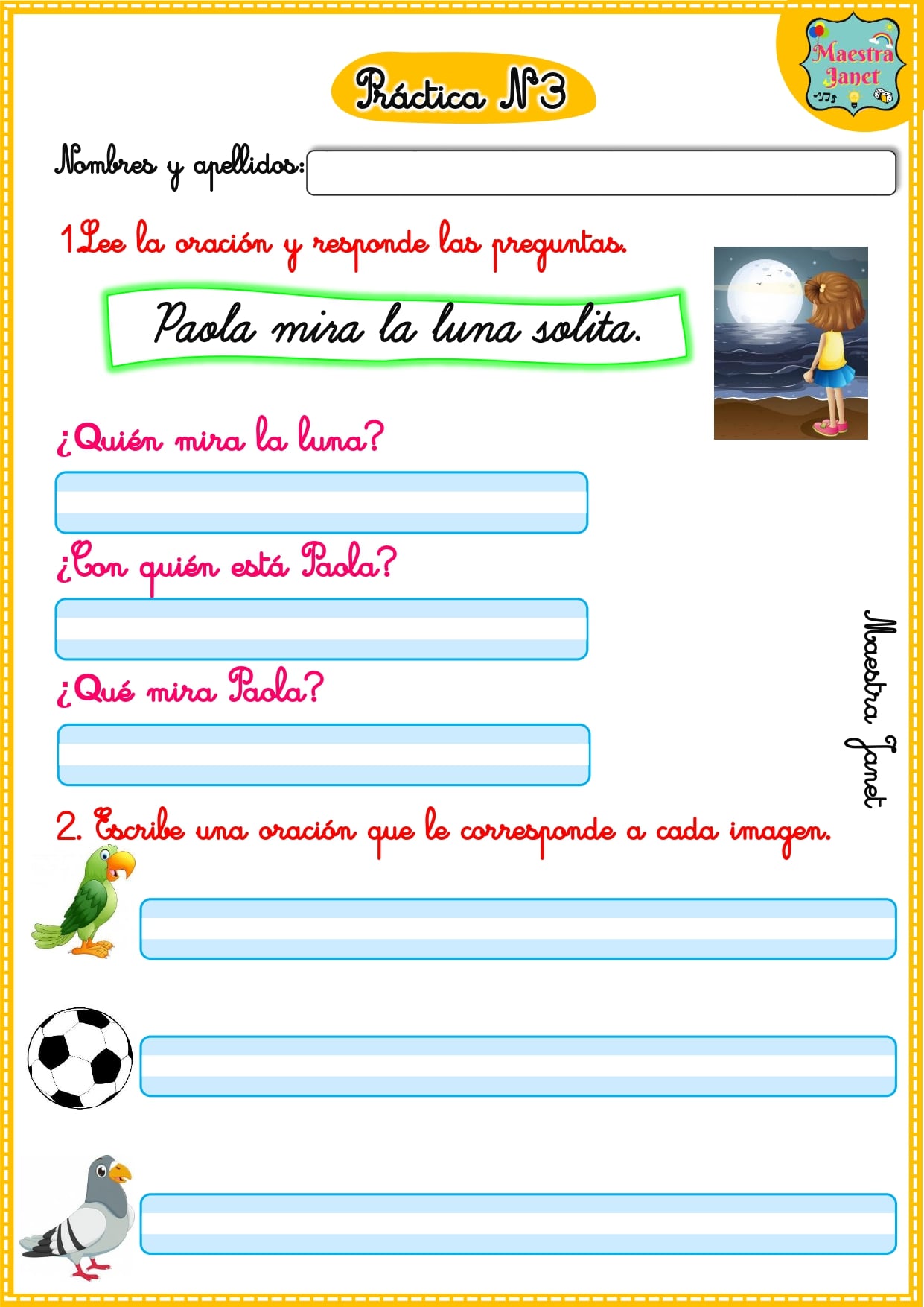 FICHAS PARA REFORZAR LA LECTURA EN LOS ESTUDIANTES DE 1° Y 2° GRADO (5 ...