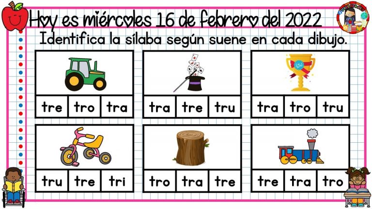 CUADERNO PARA REPASAR LAS SÍLABAS TRABADAS TR - TL - Imagenes Educativas