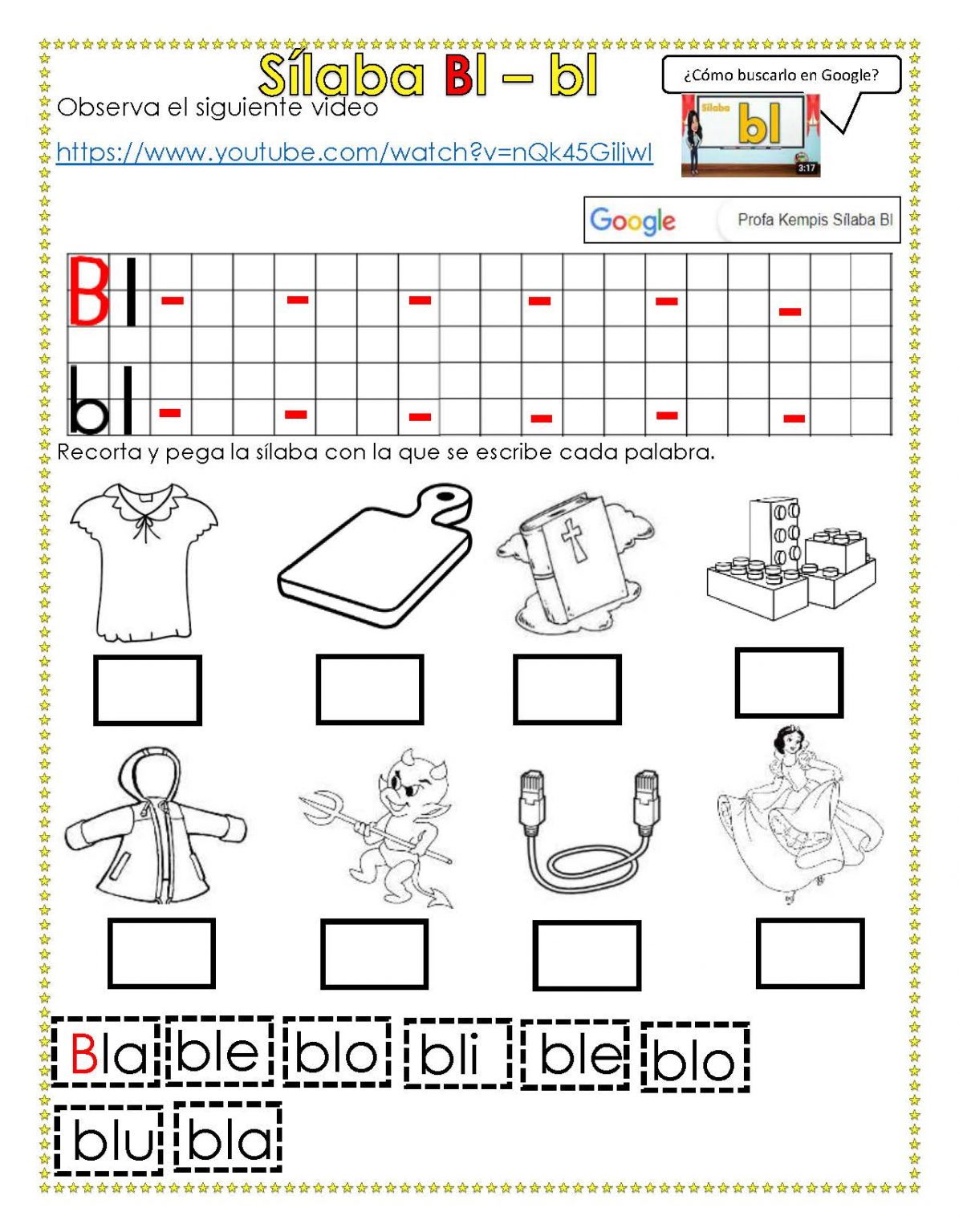 MI LIBRITO DE SÍLABAS TRABADAS - Imagenes Educativas