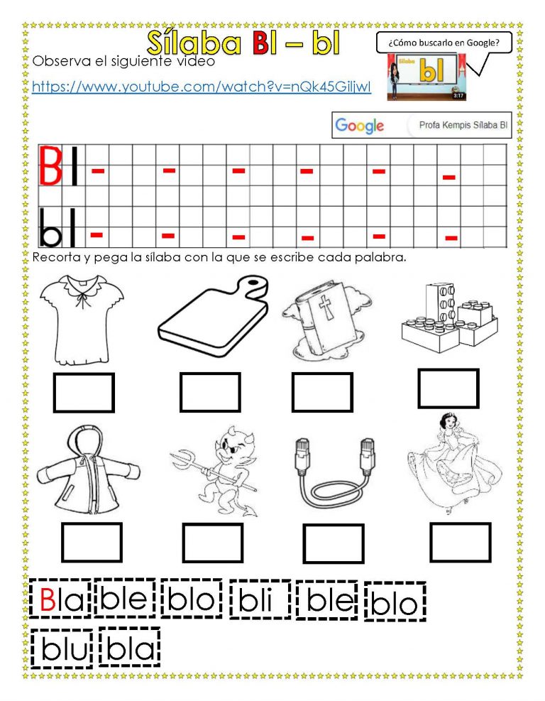 MI LIBRITO DE SÍLABAS TRABADAS - Imagenes Educativas