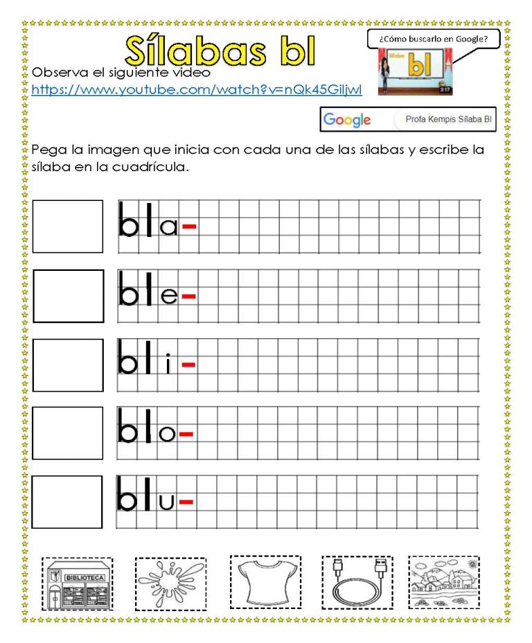 MI LIBRITO DE SÍLABAS TRABADAS - Imagenes Educativas