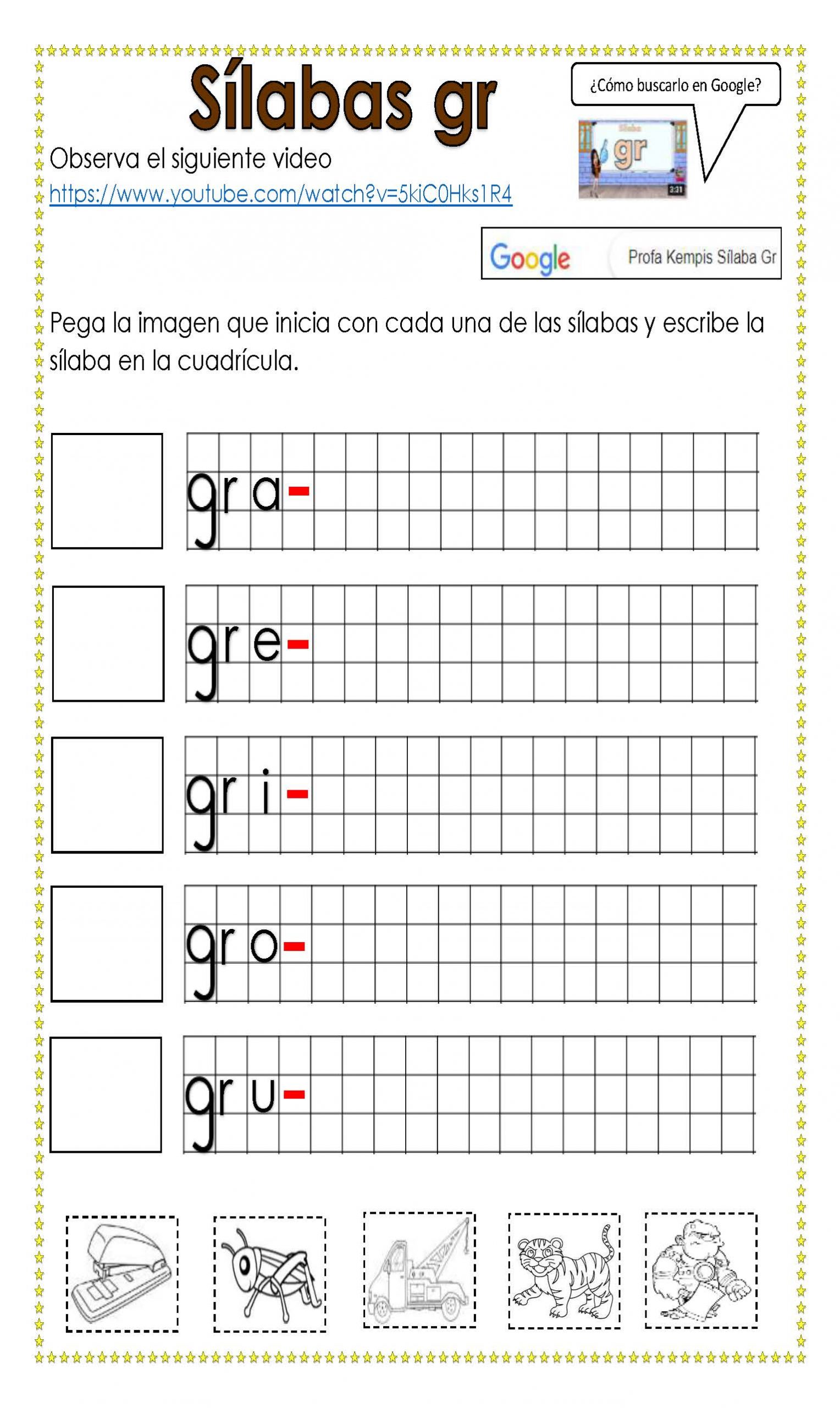 Mi Librito De Sílabas Trabadas Página 35 Imagenes Educativas