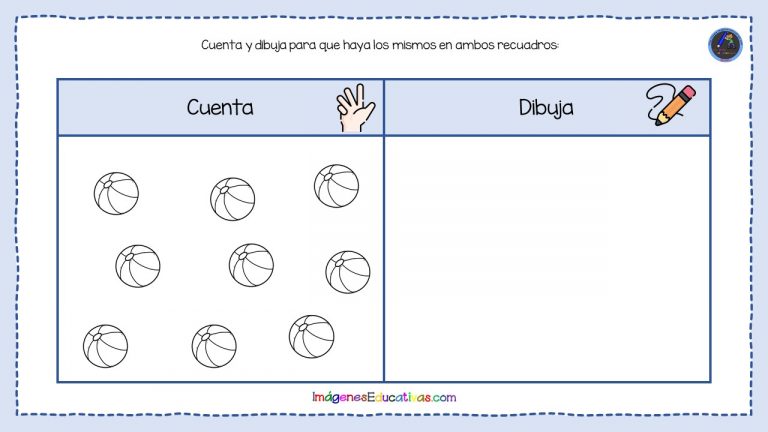 FICHAS MATEMÁTICAS: CUENTA Y DIBUJA - Imagenes Educativas