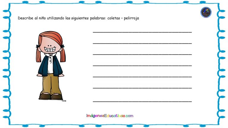 FICHAS PARA TRABAJAR LAS DESCRIPCIONES - Imagenes Educativas