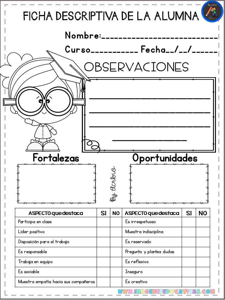 Ficha Descriptiva De Alumno A Tutorial Para Hacerla Y Ejemplos