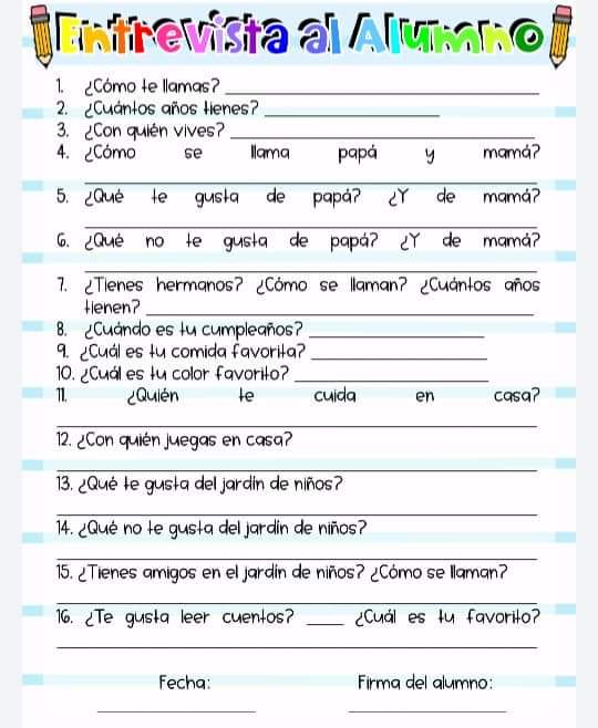 ENTREVISTA A ALUMNOS - Imagenes Educativas ENTREVISTA A ALUMNOS - Imagenes Educativas