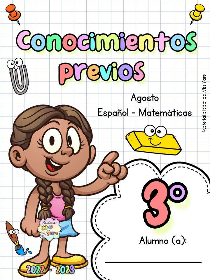 3° CUADERNO DE REPASO CONOCIMIENTOS PREVIOS_Página_01 - Imagenes Educativas