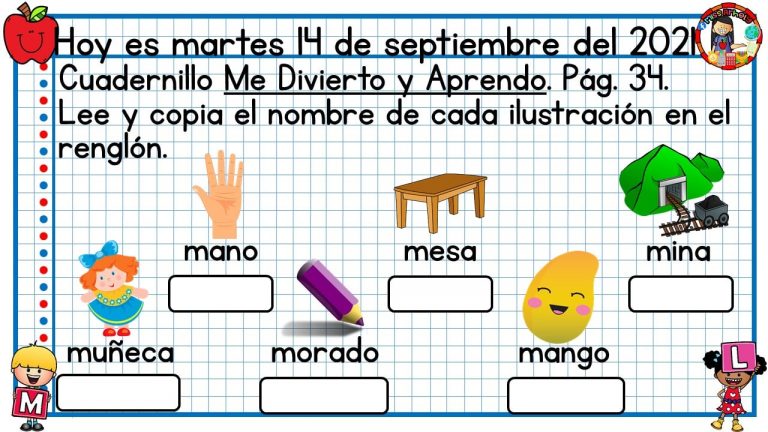 CUADERNO PARA REPASAR LAS SÍLABAS DIRECTAS M-L - Imagenes Educativas