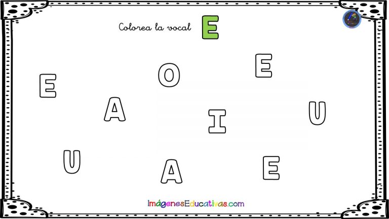 IDENTIFICA Y COLOREA LAS VOCALES - Imagenes Educativas