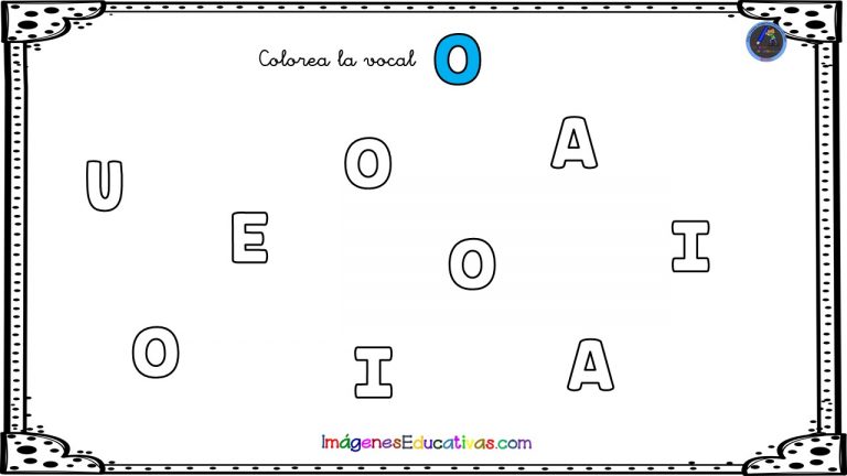 IDENTIFICA Y COLOREA LAS VOCALES - Imagenes Educativas