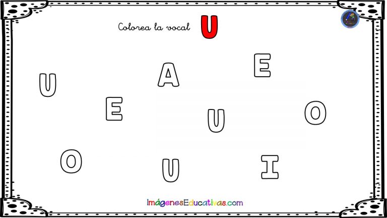 IDENTIFICA Y COLOREA LAS VOCALES - Imagenes Educativas