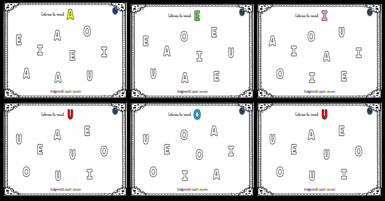 IDENTIFICA Y COLOREA LAS VOCALES - Imagenes Educativas