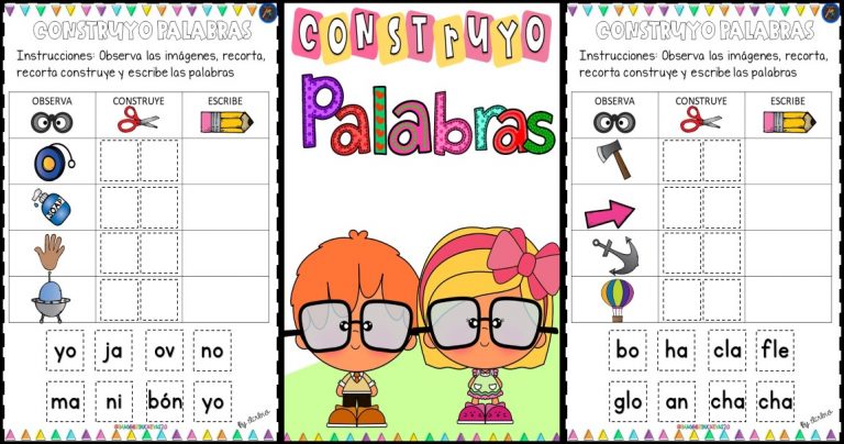CONSTRUYENDO PALABRAS CON 2 SÍLABAS - Imagenes Educativas