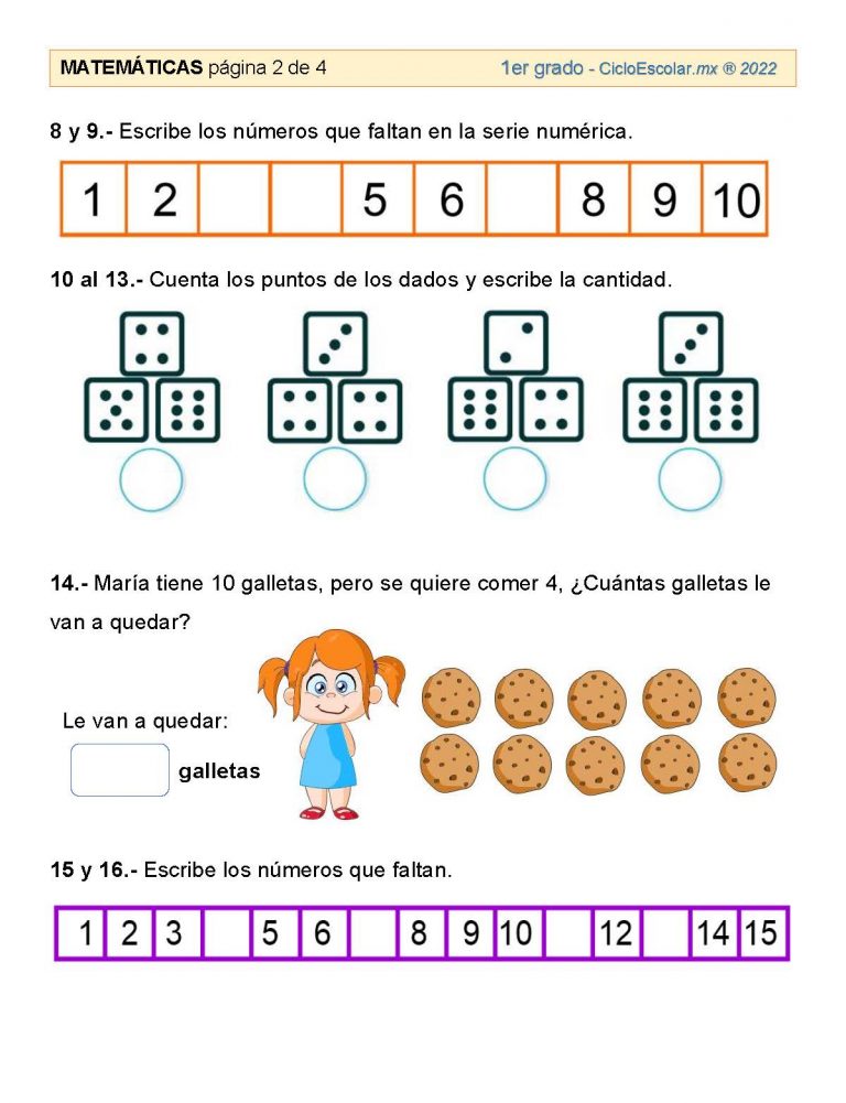 EXAMEN TRIMESTRE BLOQUE I 1° PRIMARIA CICLO ESCOLAR 2022-2023 ...