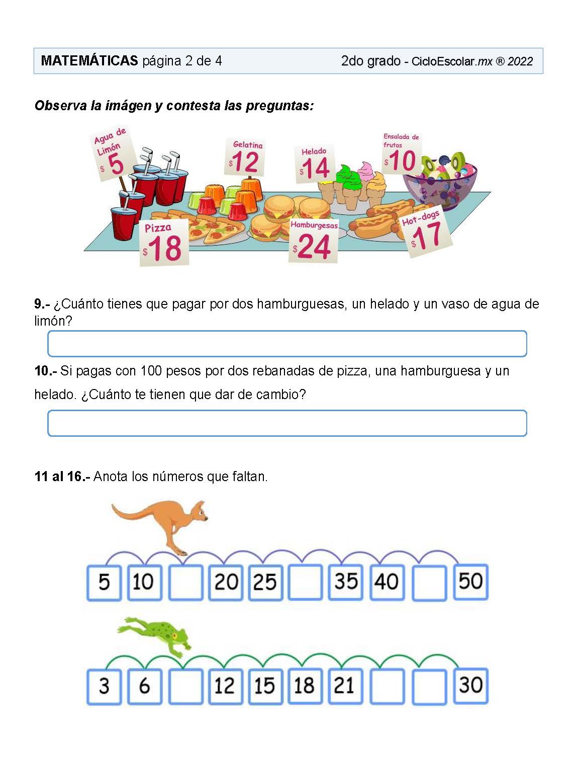 EXAMEN TRIMESTRE BLOQUE I 2° PRIMARIA CICLO ESCOLAR 2022-2023_Página_03 ...