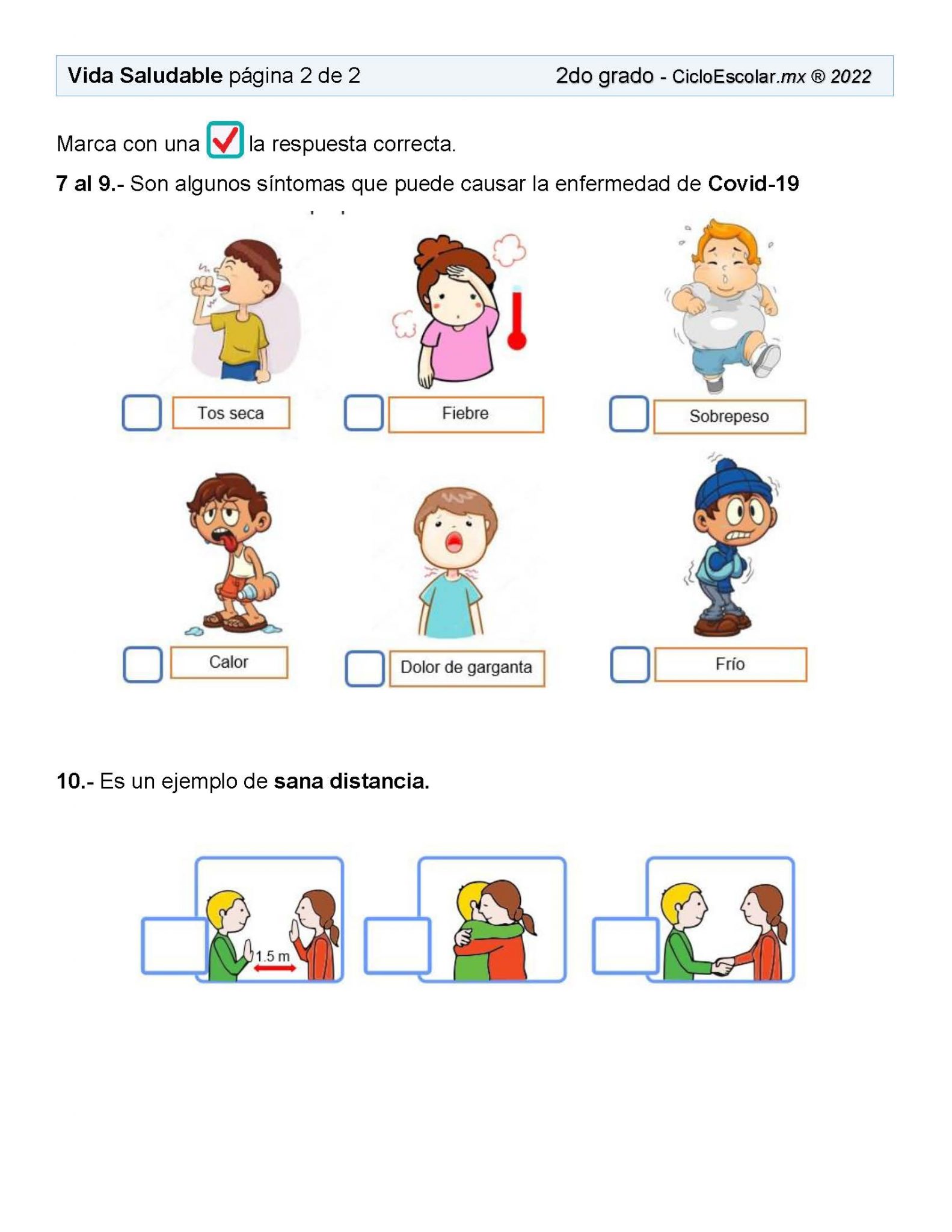 EXAMEN TRIMESTRE BLOQUE I 2° PRIMARIA CICLO ESCOLAR 2022-2023 ...