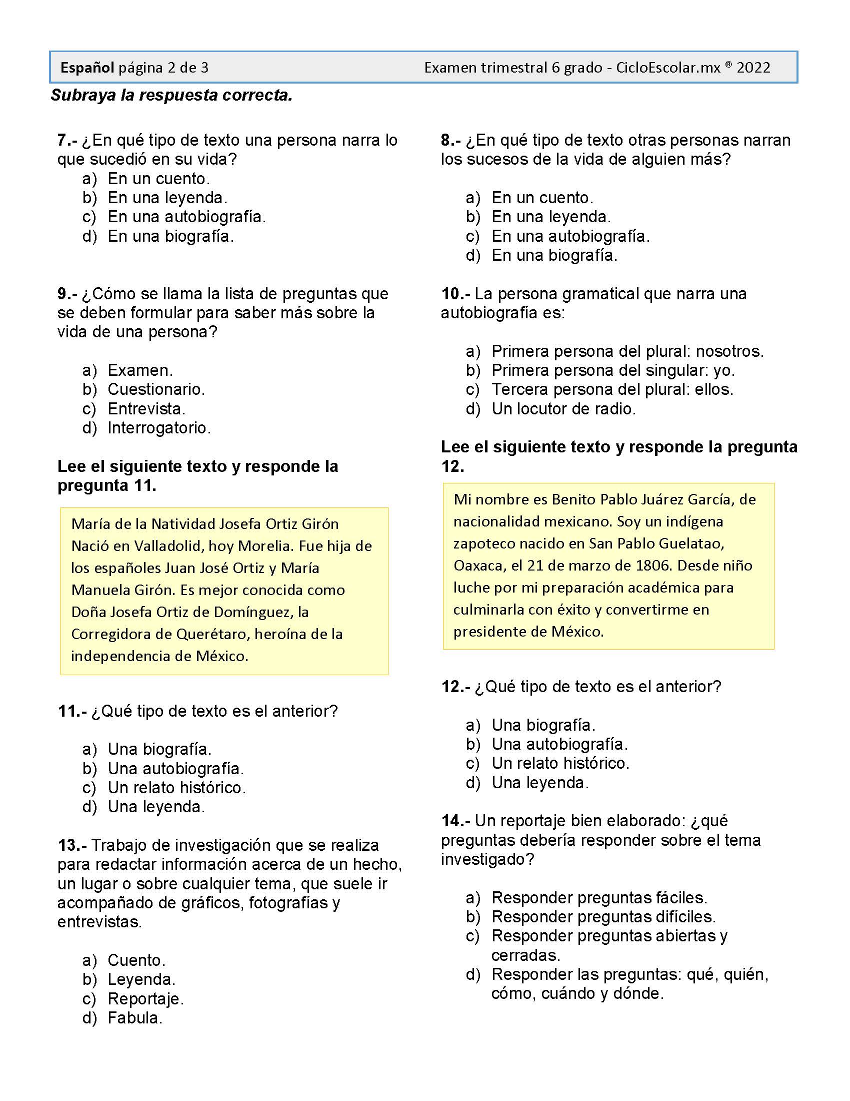 EXAMEN TRIMESTRE BLOQUE I 6° PRIMARIA CICLO ESCOLAR 2022-2023_Página_06 ...