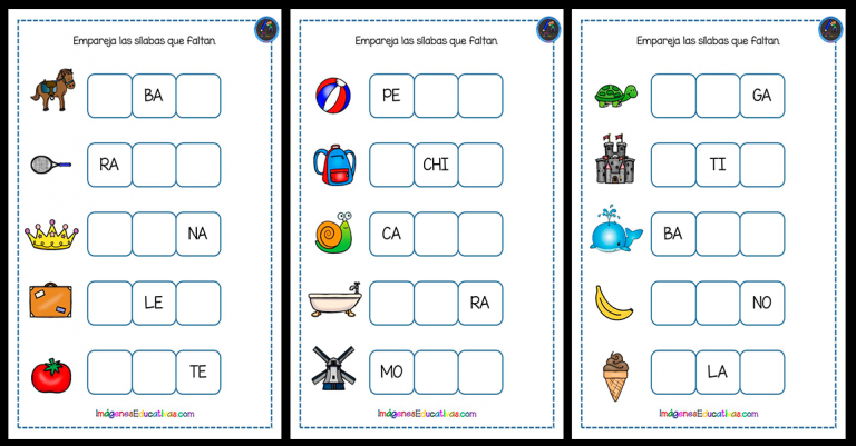 ESCRIBIR PALABRAS TRISÍLABAS - Imagenes Educativas